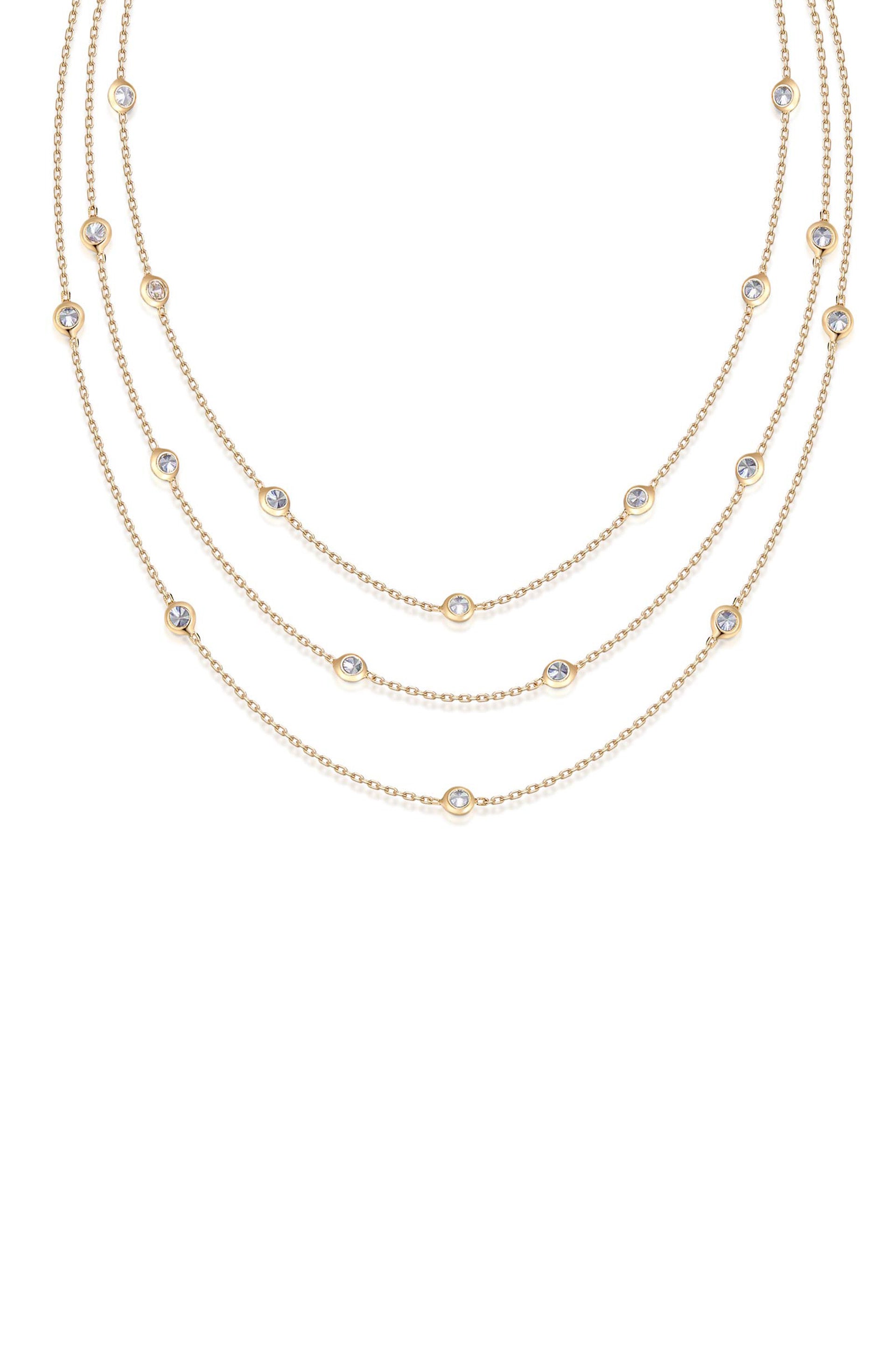 Crystal Dot Layered Necklace – CAYO CAICOS